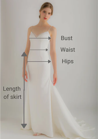 Sizing Chart - Alerisa Wedding Dress